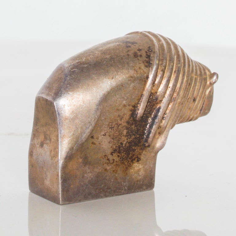 Dansk Designs Bison Paperweight Silver Midcentury Danish Modern Vintage ...