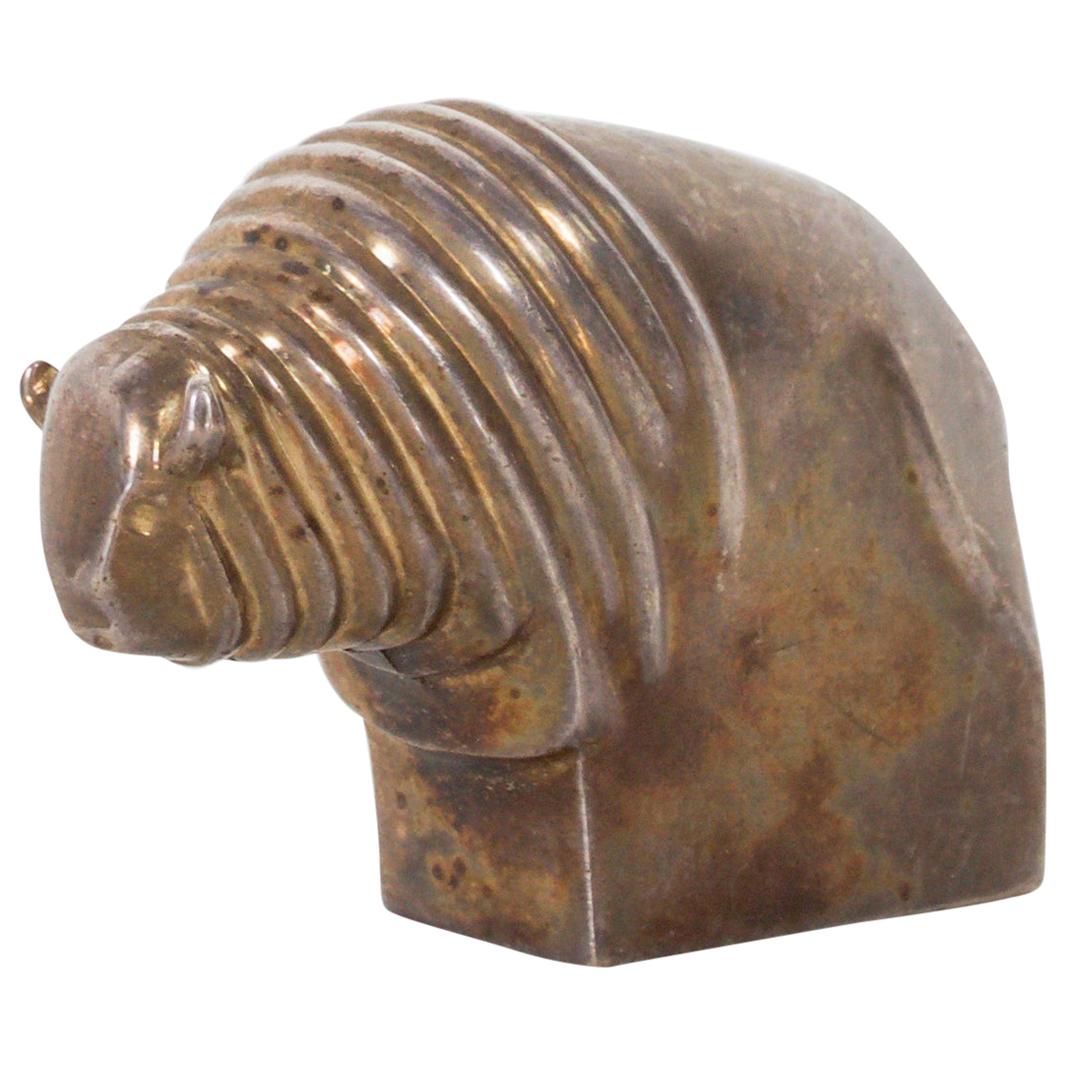 Dansk Designs Bison Paperweight Silver Midcentury Danish Modern Vintage ...