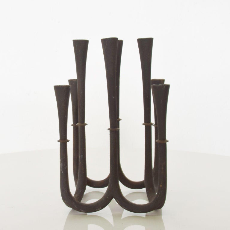 Dansk Designs Denmark Cast Iron Crown Candelabra by Jens Quistgaard at ...