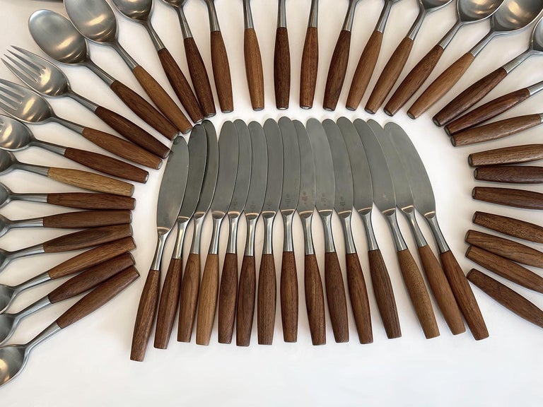Dansk Fjord Flatware 119 Pieces Service for 15 Danish Modern Jens ...