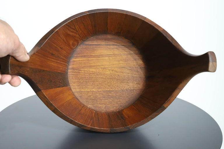 Dansk Teak Staved Viking Salad Bowl by Jens Quistgaard For Sale at 1stDibs