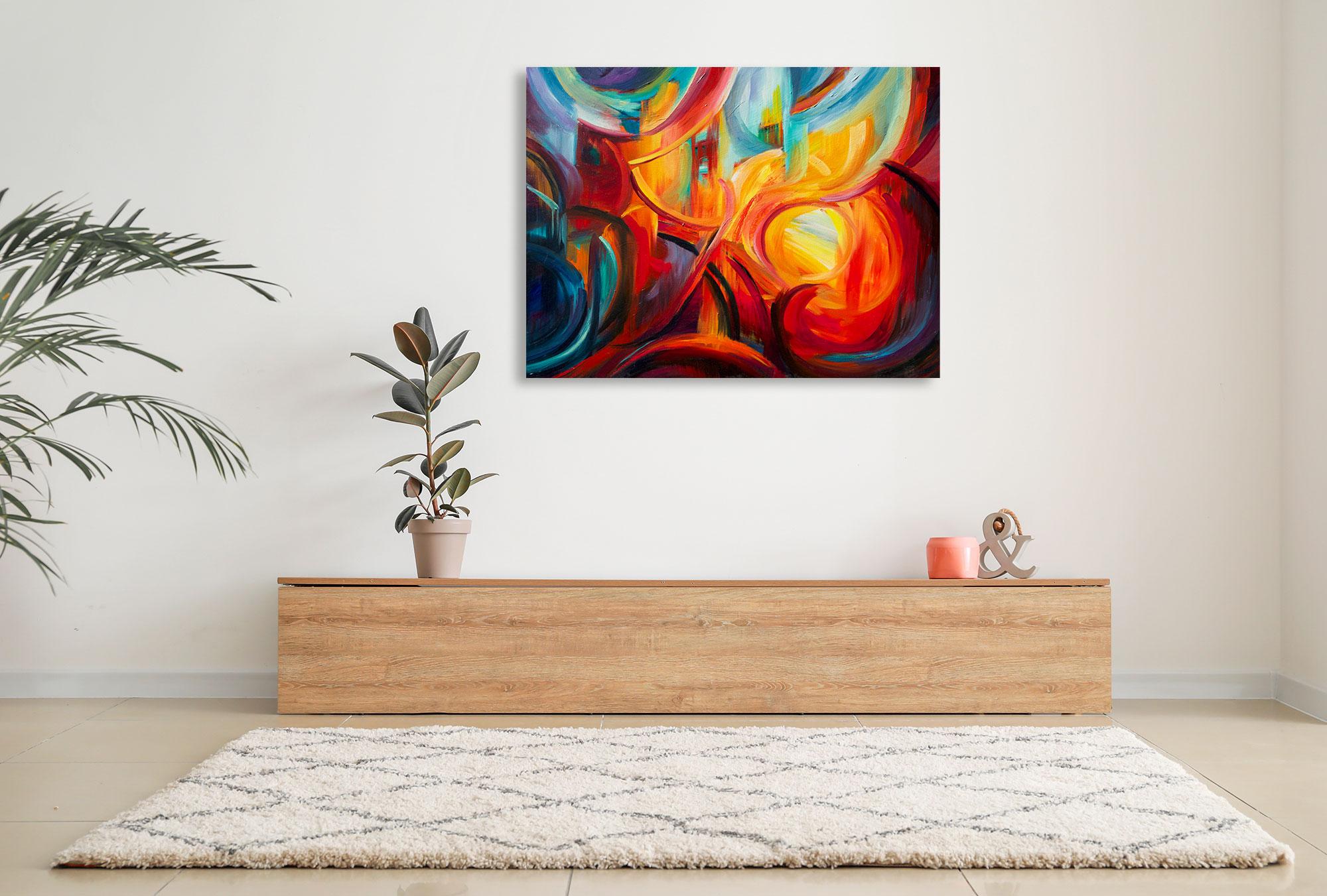 Dante Rondo - Cyclic Passage 1 - Oil On Canvas - Abstract Painting By ...