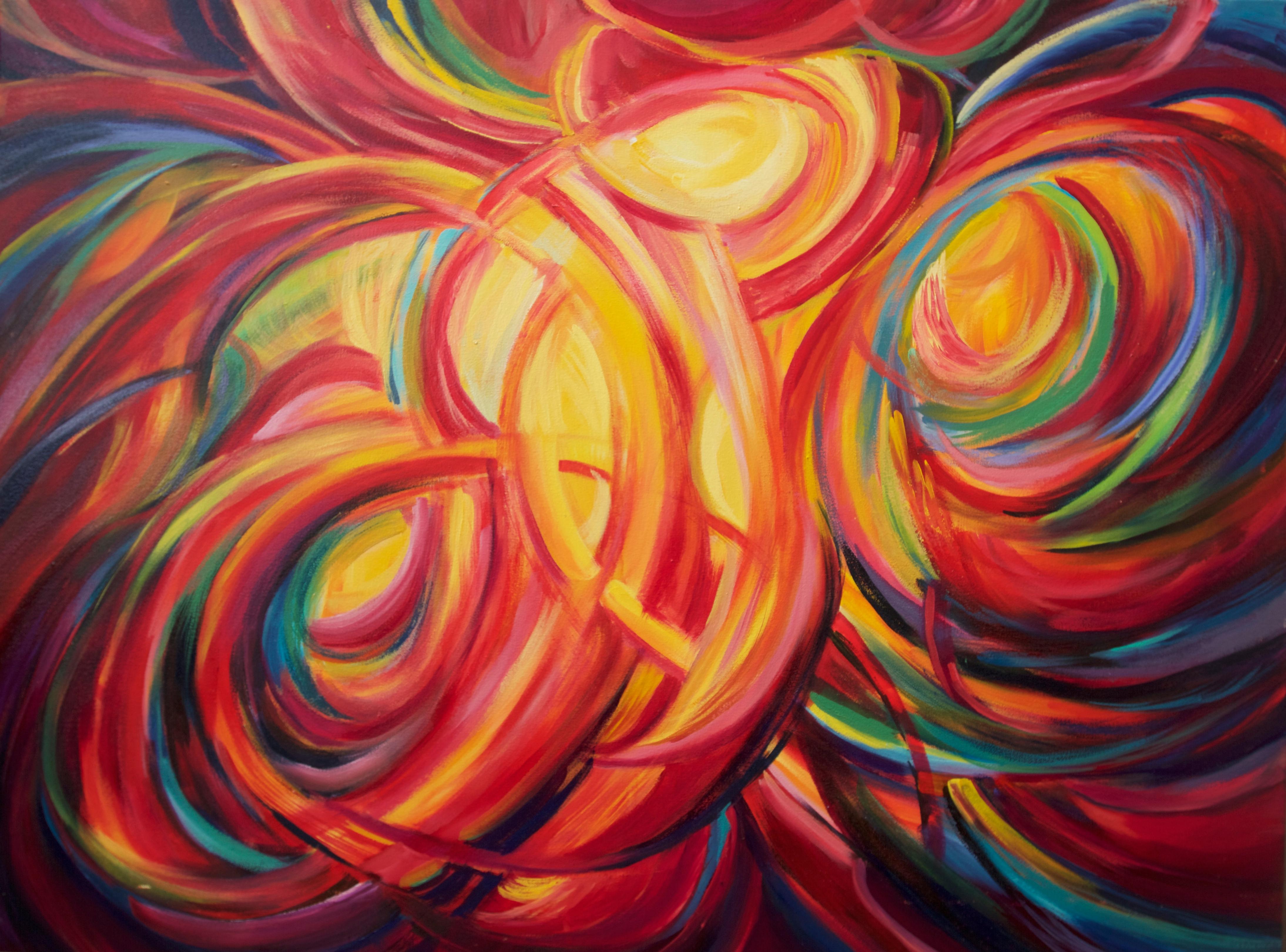 Dante Rondo - Cyclic Passage 1 - Oil On Canvas - Abstract Painting By ...