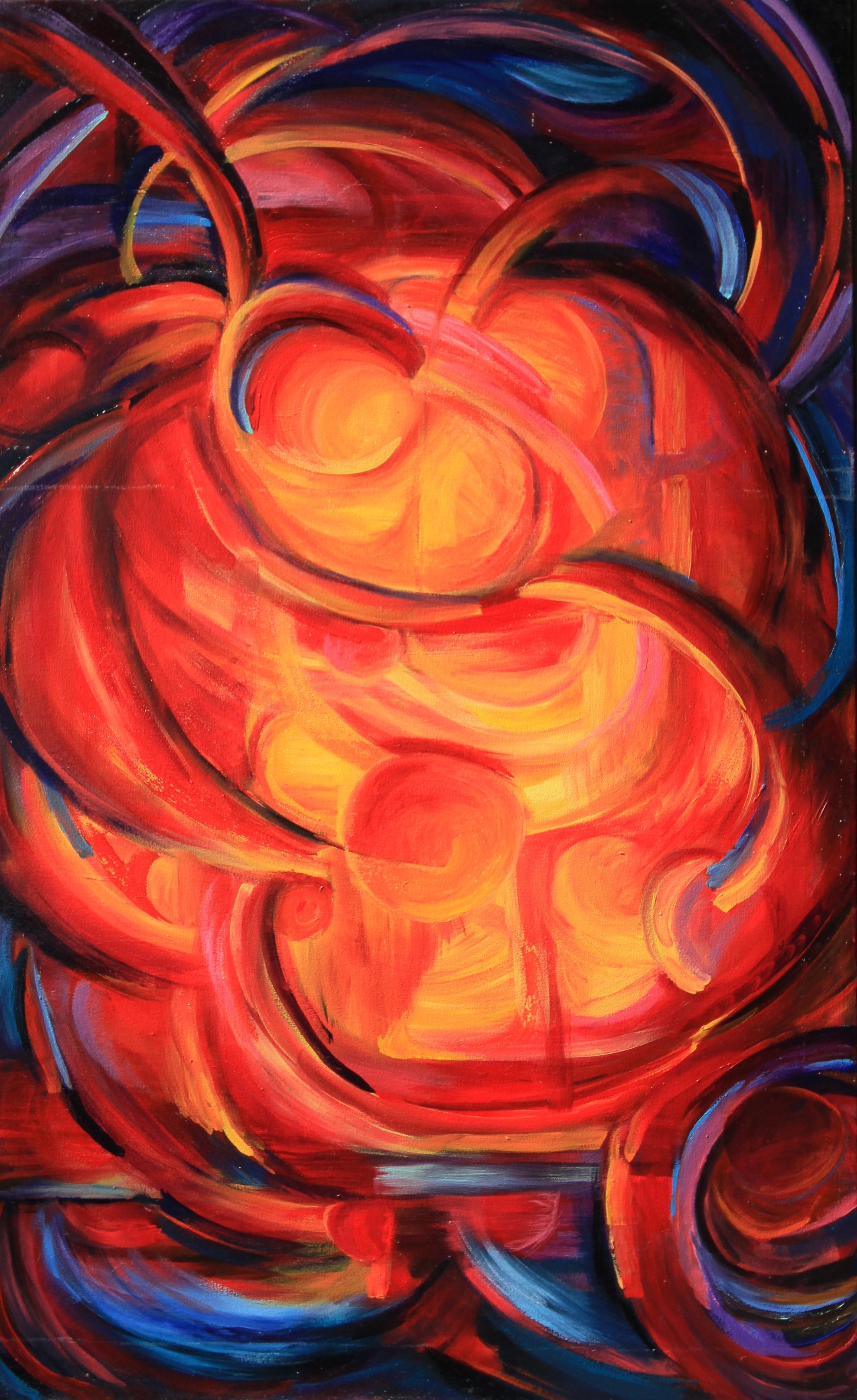 Dante Rondo - Cyclic Passage 1 - Oil On Canvas - Abstract Painting By ...