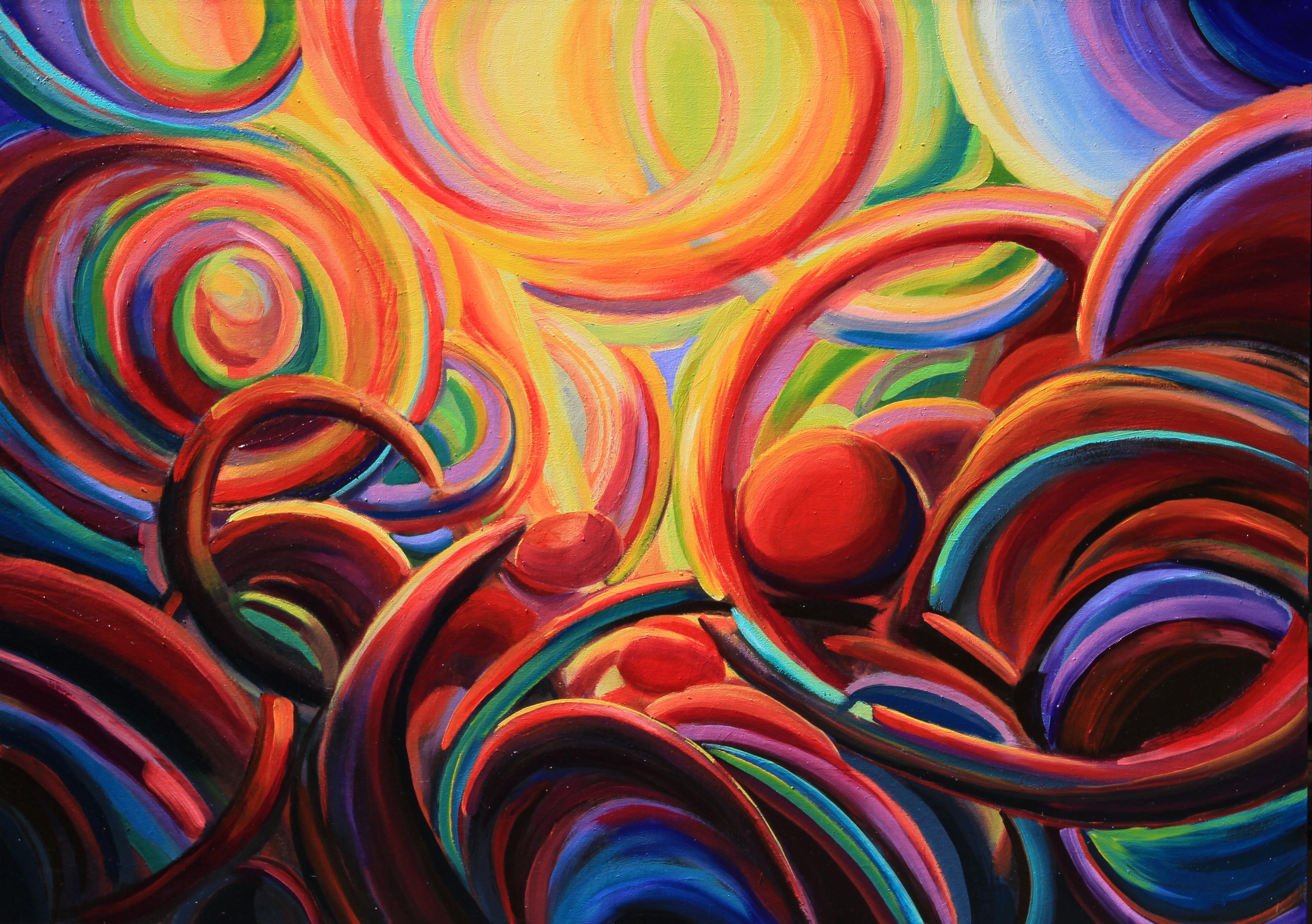 Dante Rondo - Cyclic Passage 2 - Oil On Canvas - Abstract Painting By ...