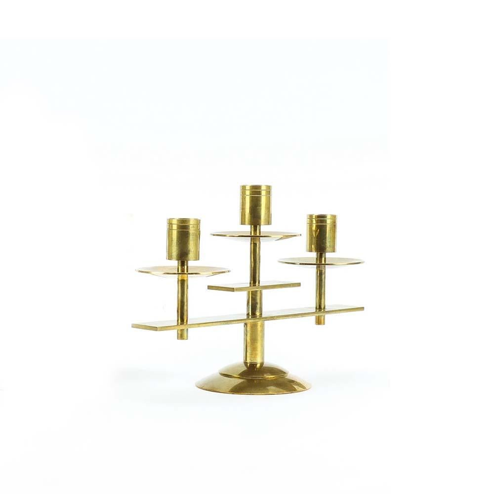 Dantorp Design, brass candlestick, Denmark 1960's For Sale at 1stDibs