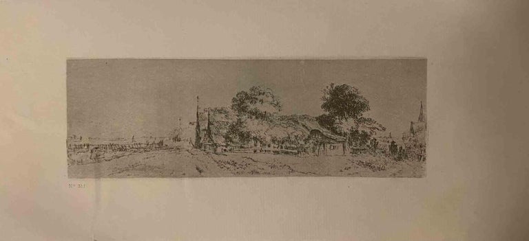 Charles Amand Durand - Landscape - Engraving after Rembrandt - 19th ...
