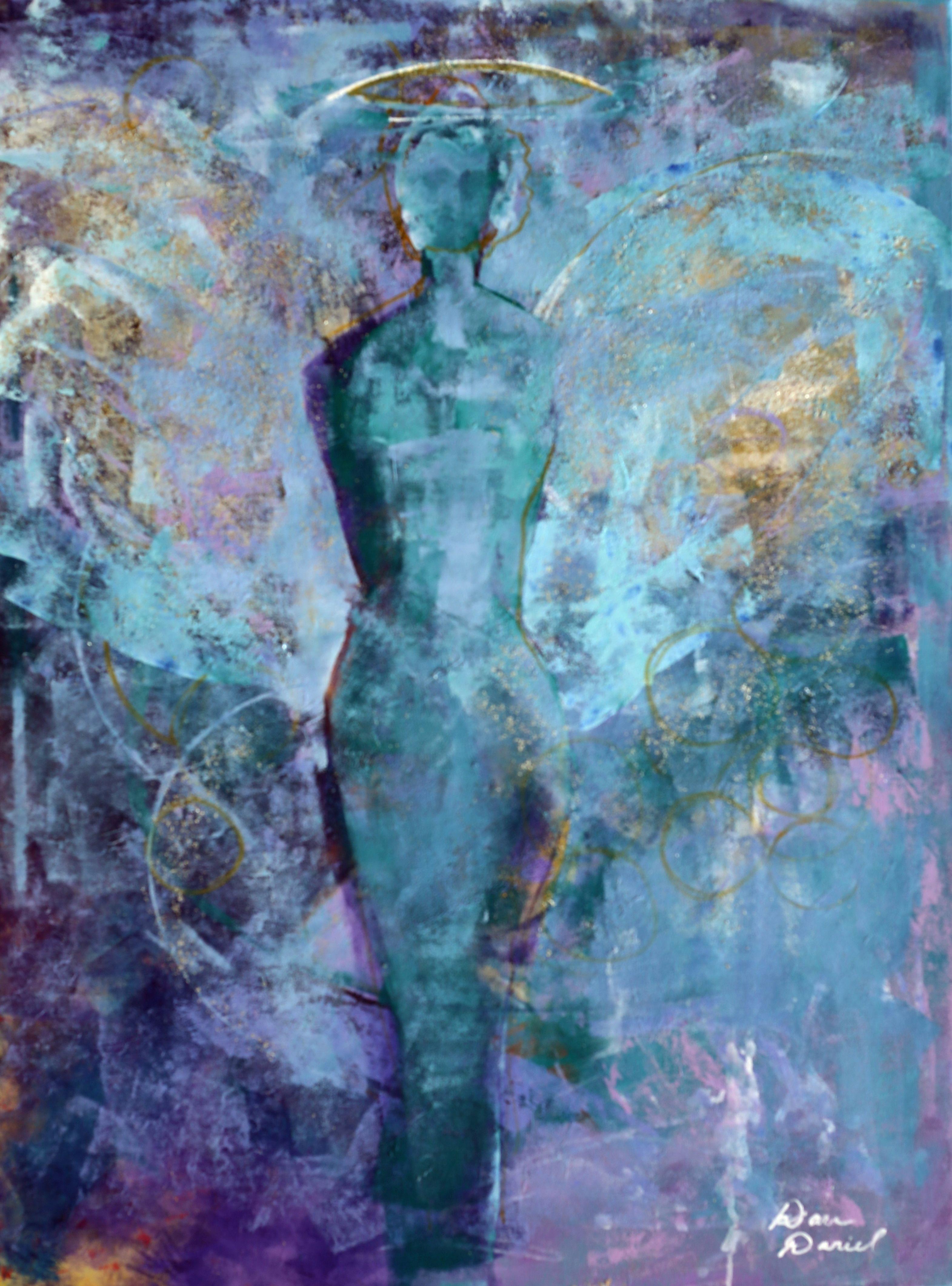 Dara Daniel - Earth Angel, Painting, Acrylic on Canvas For Sale at 1stDibs