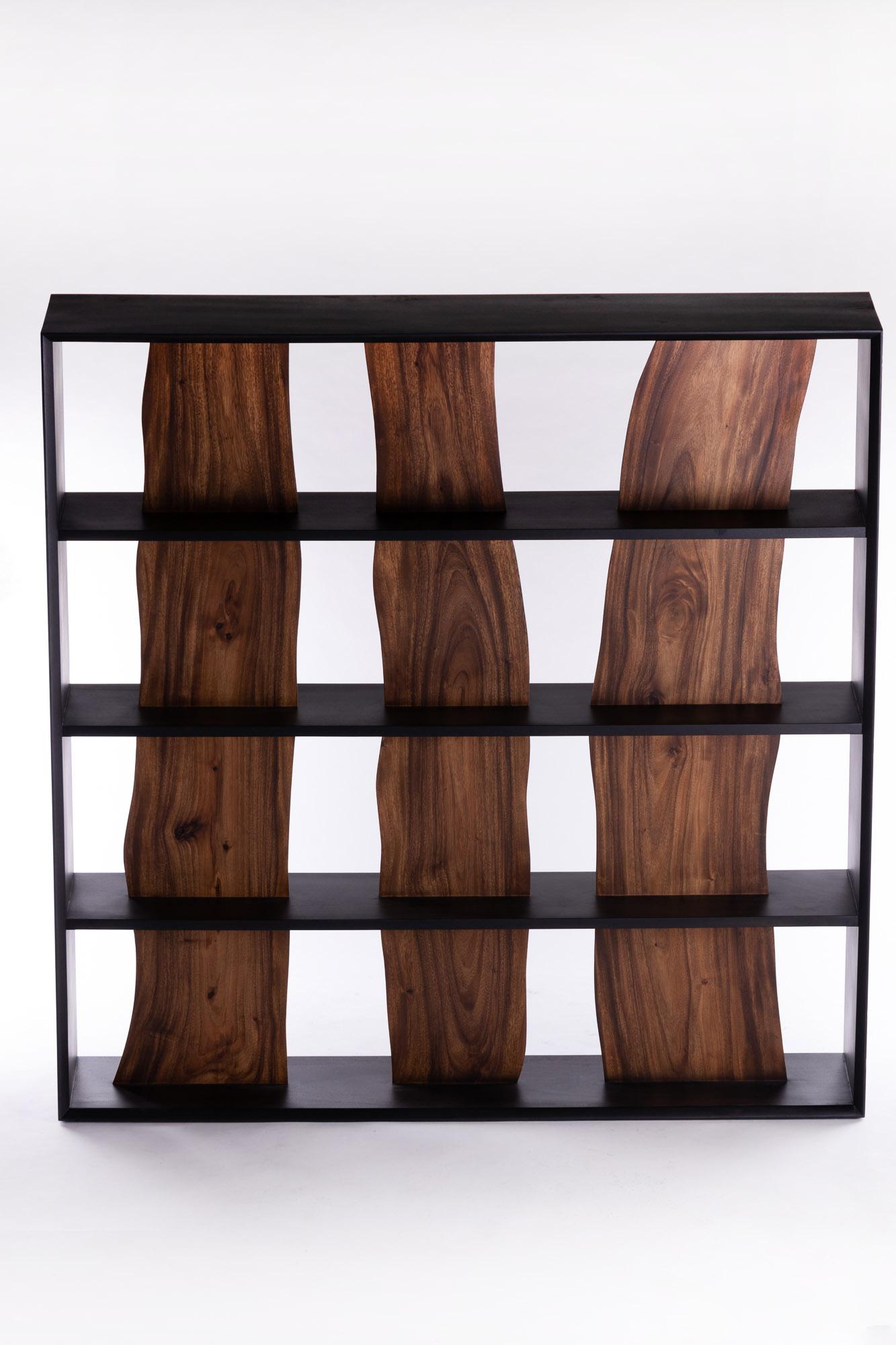 Darakorn Square Shelf, Two Tone Monkey Pod Wood For Sale at 1stDibs ...