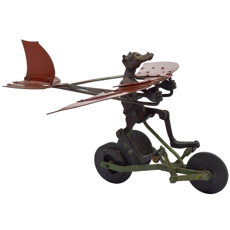 "Daredevil Dawg" Sculpture by Bay Area Blacksmith William Roan For Sale ...