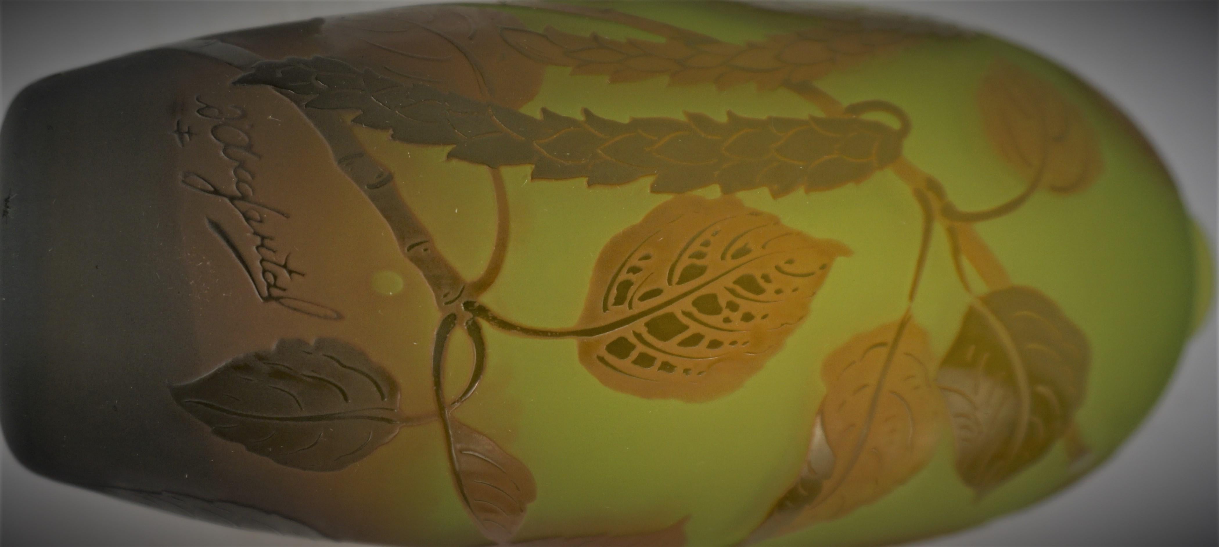 D’Argental Paul Nicolas Art Nouveau Cameo Art Glass Vase at 1stDibs