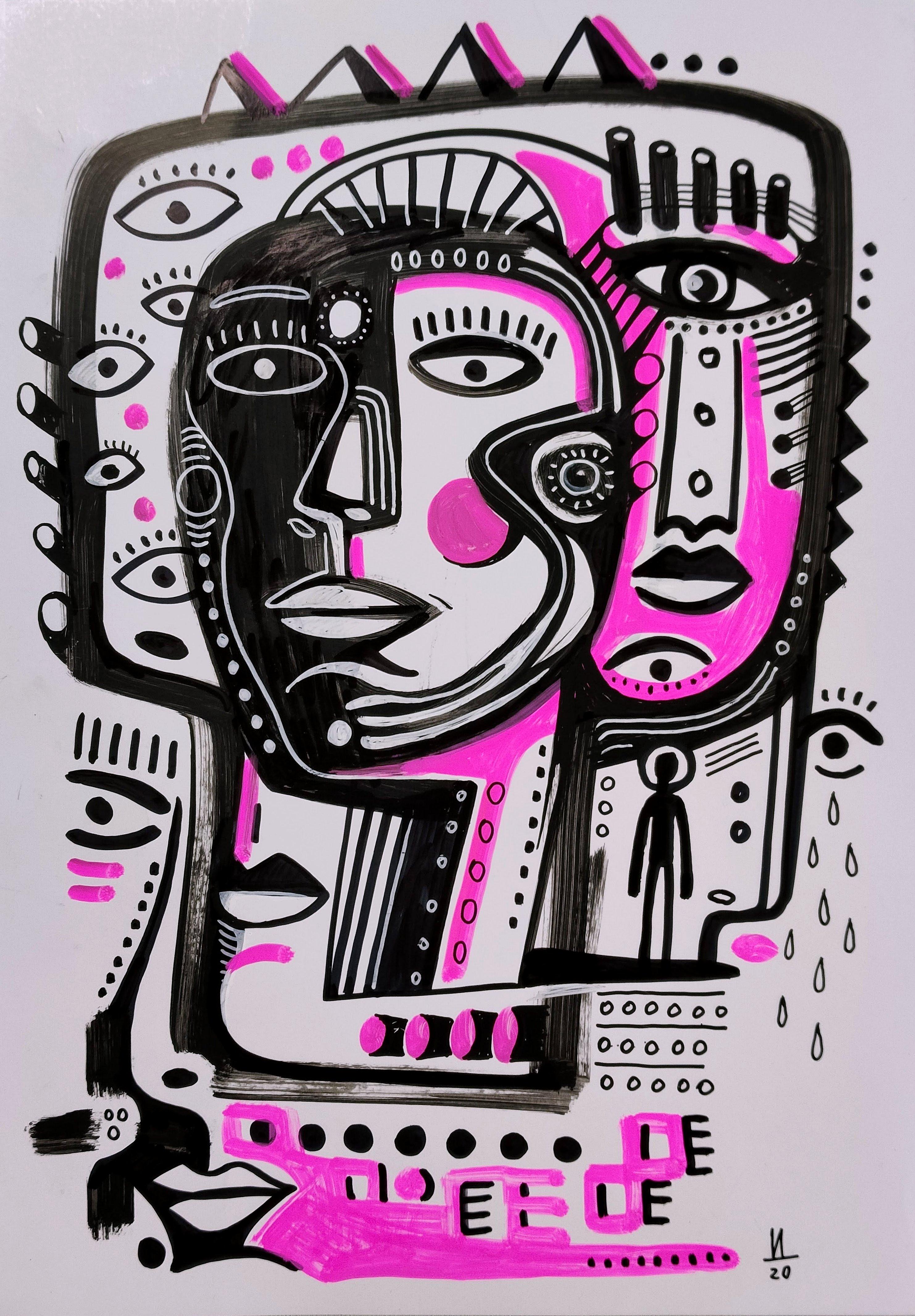 Daria Kusto - TRIPLE FACE For Sale at 1stDibs | daria kusto, face a ...