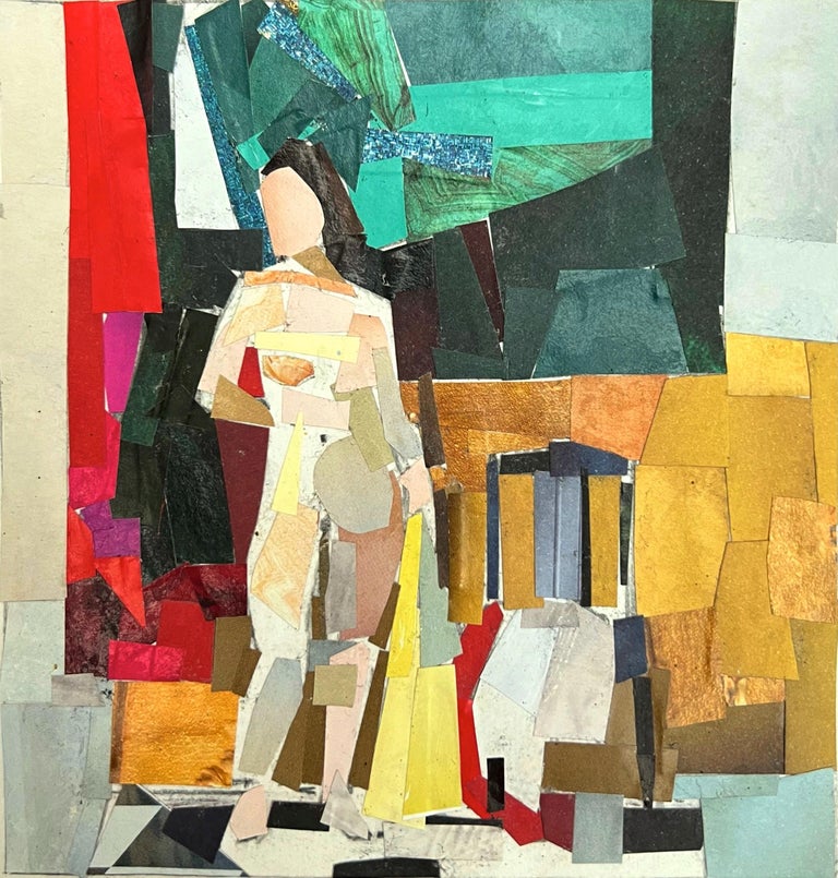 Daria Levchuk - Nude - 21st Century Contemporay Framed Paper Collage For Sale at 1stDibs