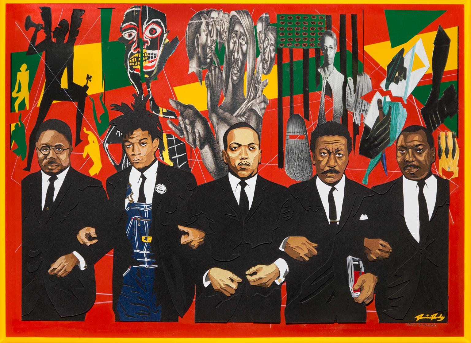 Darin Darby - "March on Black Art" African American Figurative, Bright ...
