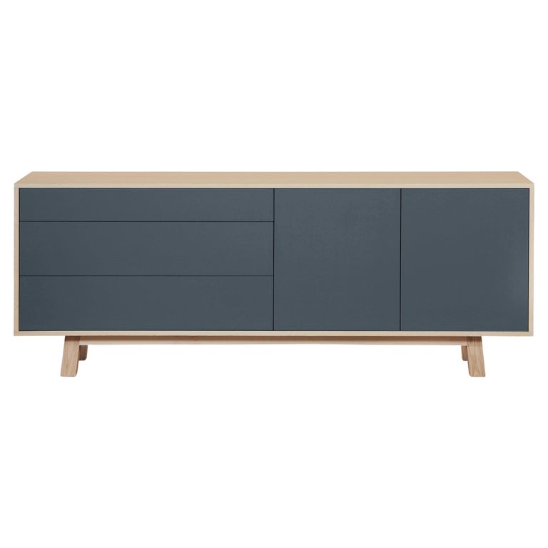 Dark Blue Sideboard designed by E. Gizard, Paris + 10 other colours For ...