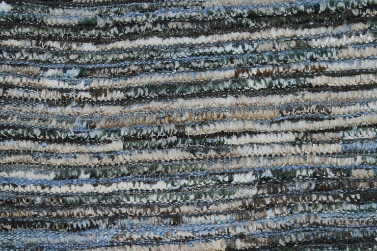 Nazmiyal Collection Dark Blue Modern Moroccan Style Runner. 3ft 1 in x ...