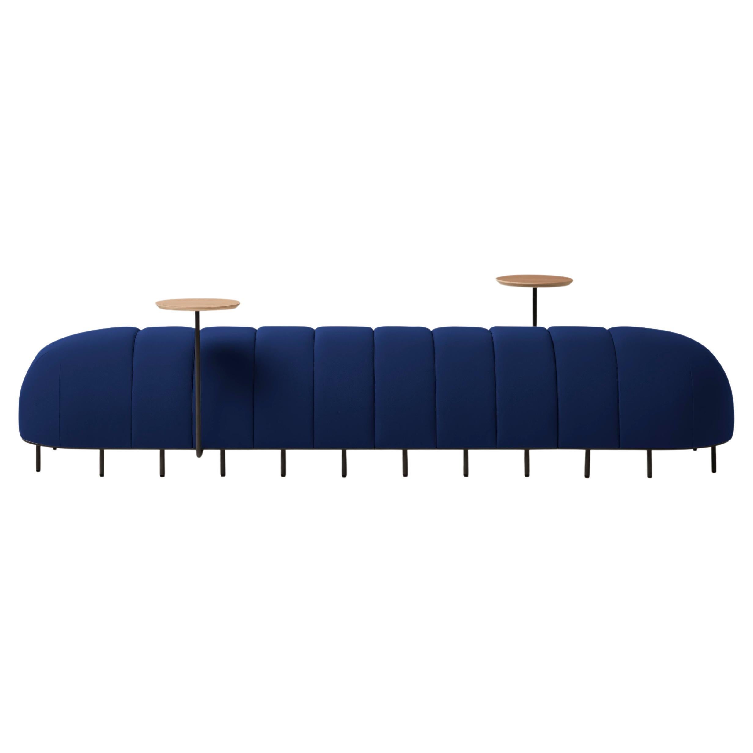 Large Y Bench in Ocean Blue by Normal Studio and Tolix For Sale at 1stDibs