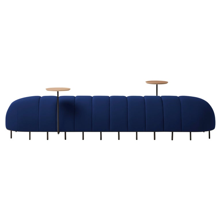 Dark Blue Worm Bench VI by Clap Studio For Sale at 1stDibs