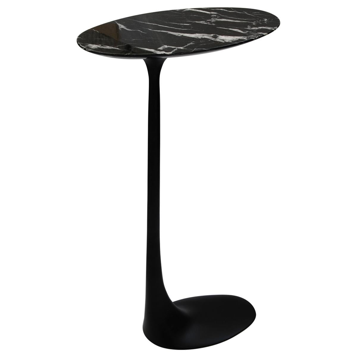 Promemoria Ikò Small Table in Smooth dark Bronze and Leather by Romeo ...