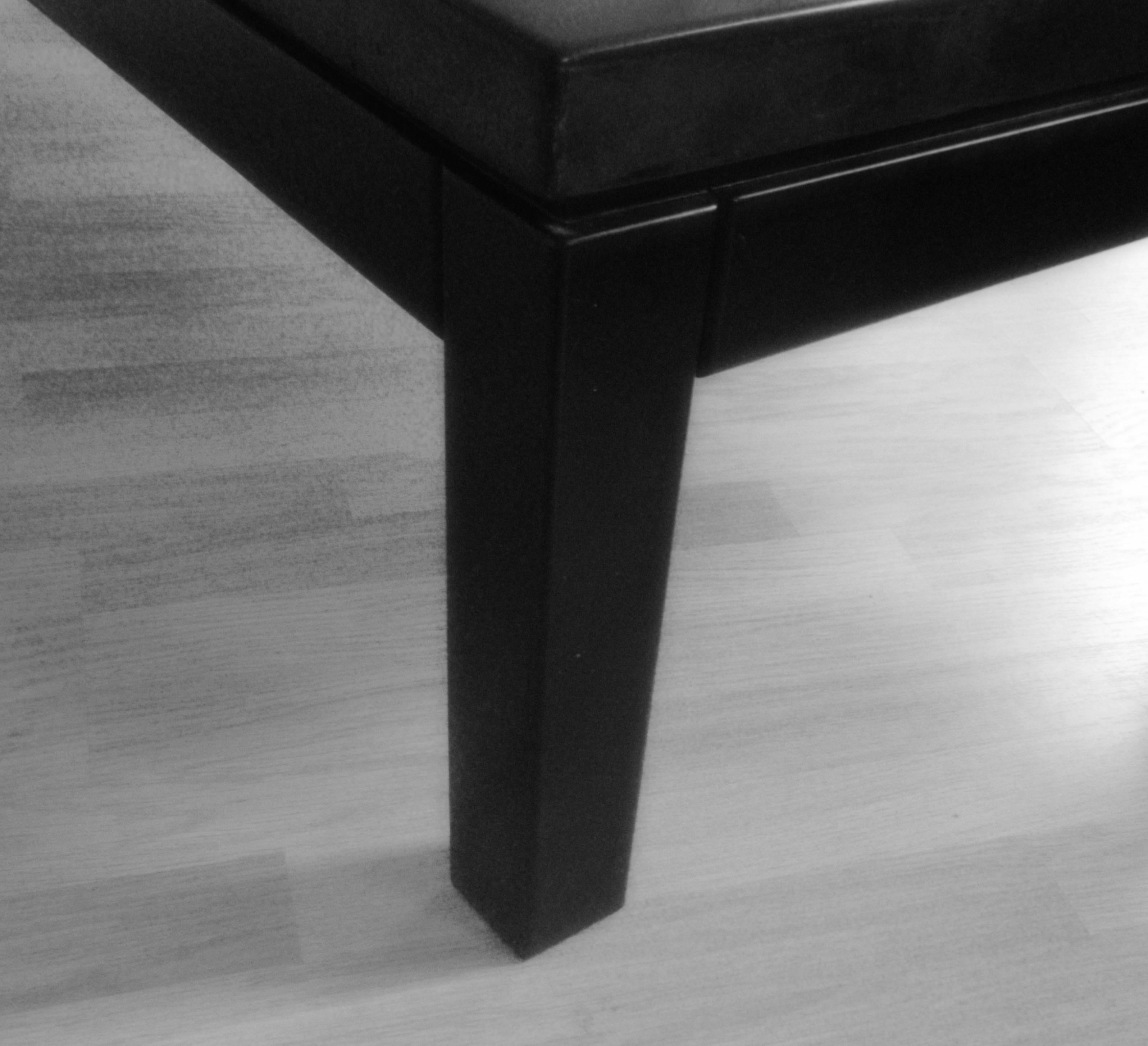 Dark Brown Resin Table with Petrified Wood Inclusions, Belgium, 1970 at ...