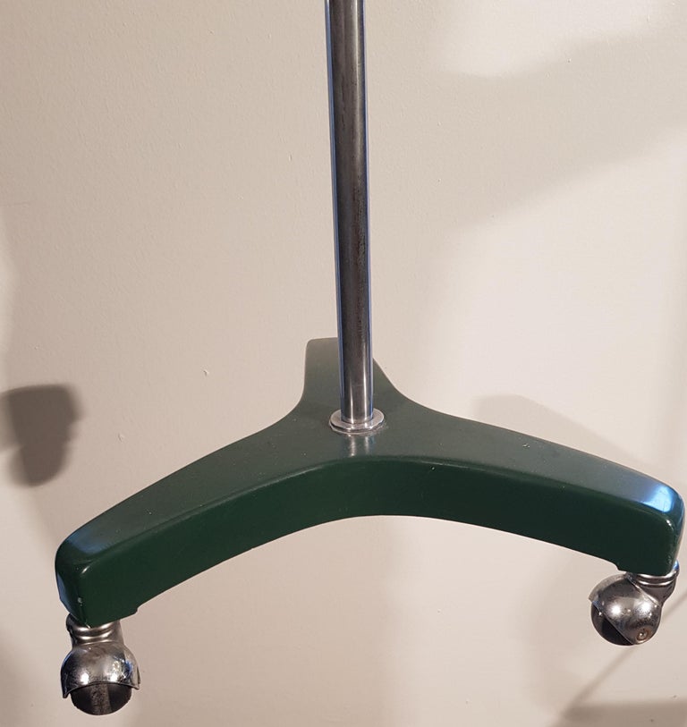 Dark Green Revolving Adjustable Arm Wheeled Naska Floor Lamp, Fontana ...