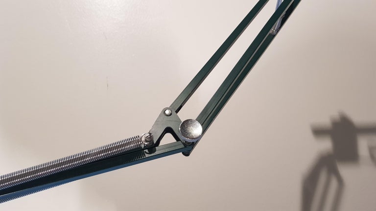 Dark Green Revolving Adjustable Arm Wheeled Naska Floor Lamp, Fontana ...