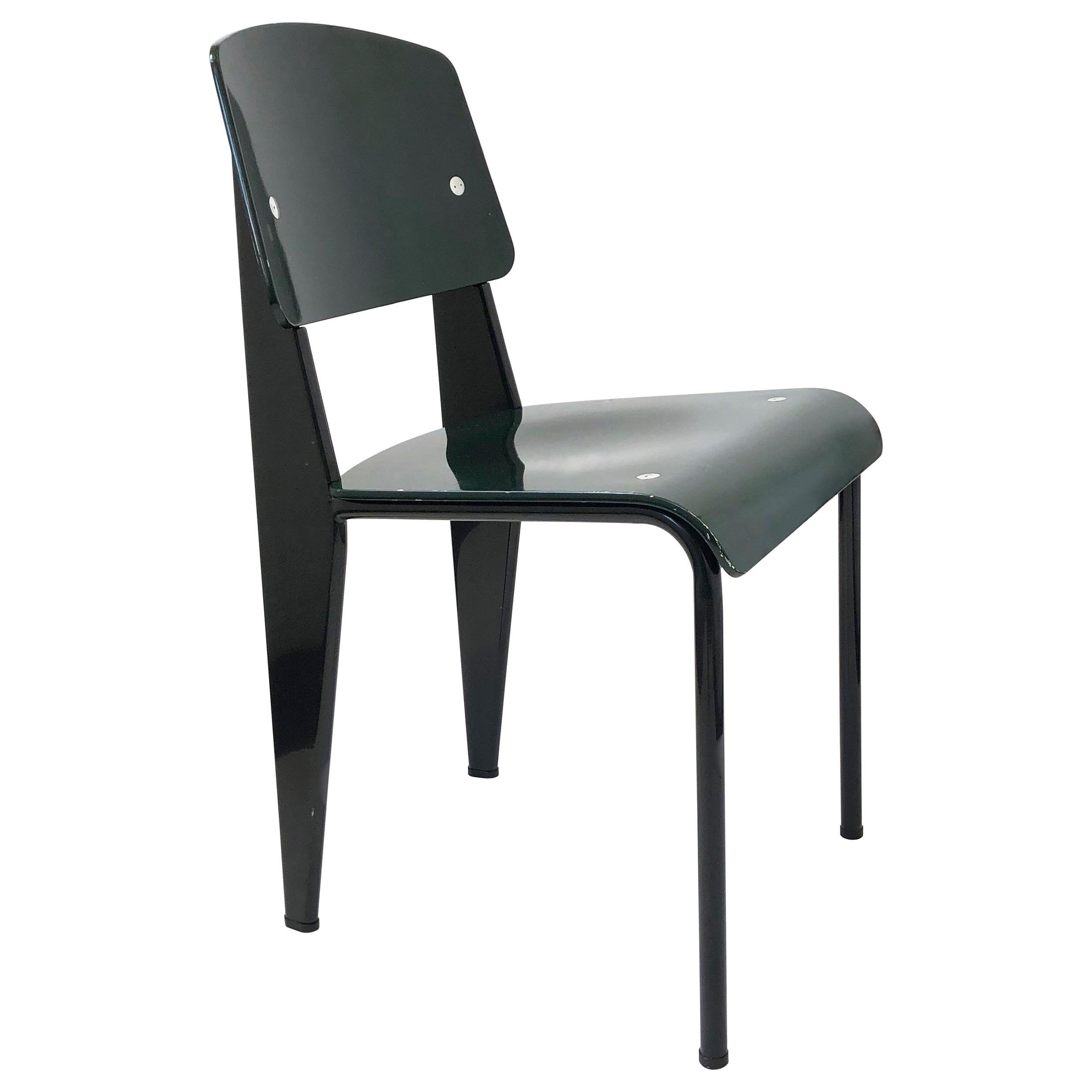 Dark Green Standard Chair by Jean Prouvé, Vitra Edition, 2002 at 1stDibs