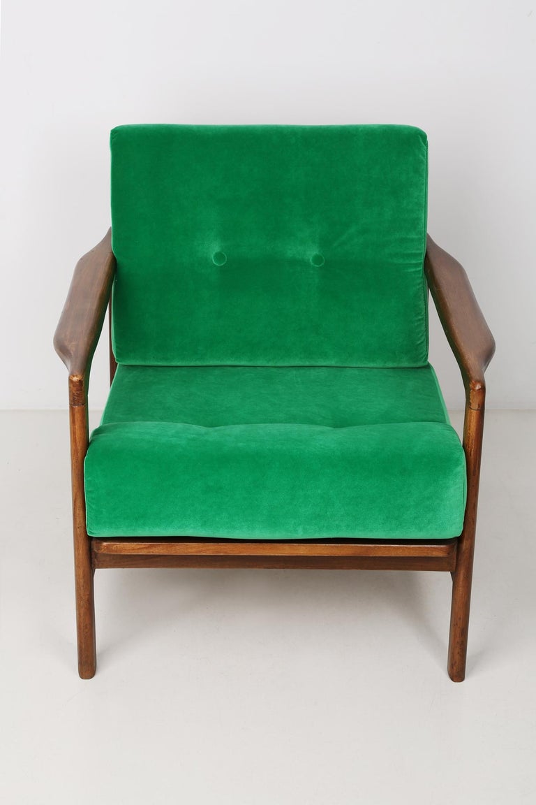 Dark Green Vintage Cocktail Armchair, by Zenon Baczyk, Europe, 1960s ...