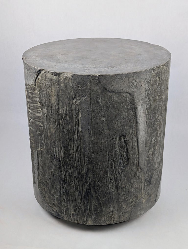 Dark Grey Concrete Stool with Stone or Cliff-like Texture, 'Vertigo ...