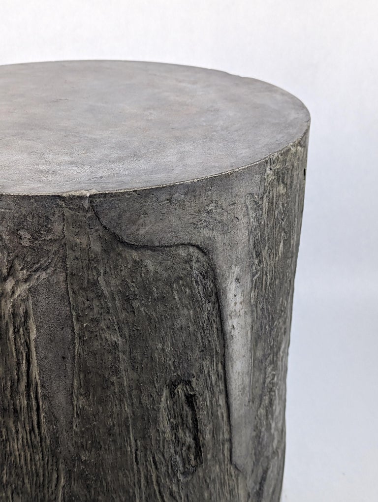 Dark Grey Concrete Stool with Stone or Cliff-like Texture, 'Vertigo ...