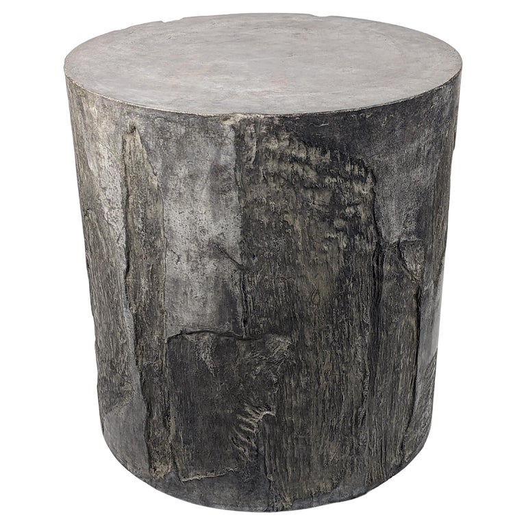 Dark Grey Concrete Stool with Stone or Cliff-like Texture, 'Vertigo ...