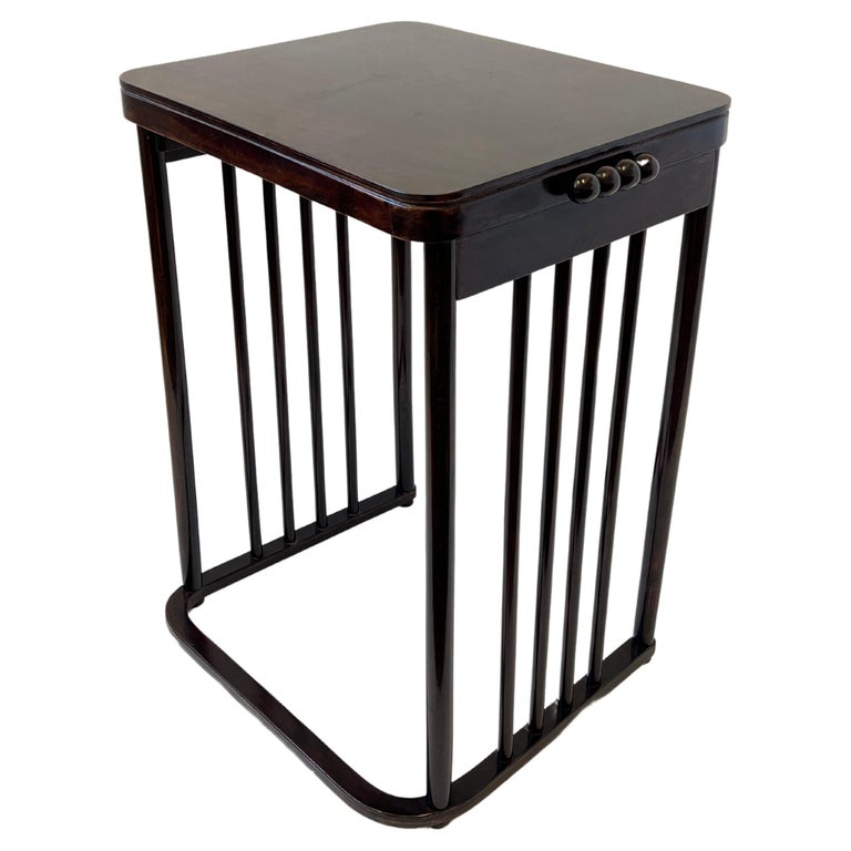 Dark Mahogany Art Nouveau Bentwood Side Table by Josef Hoffman For Sale ...