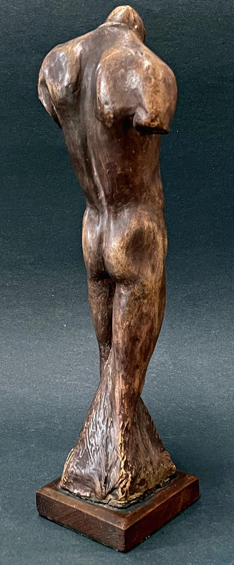 Dark Nude Sculpture Of Male Nude Richmond Barthé Harlem