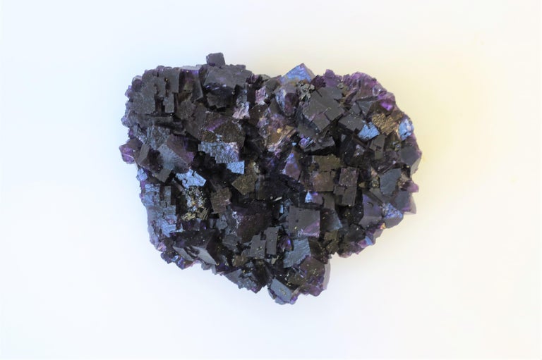 Dark Purple Fluorite Natural Mineral Stone Decorative Object at 1stDibs ...