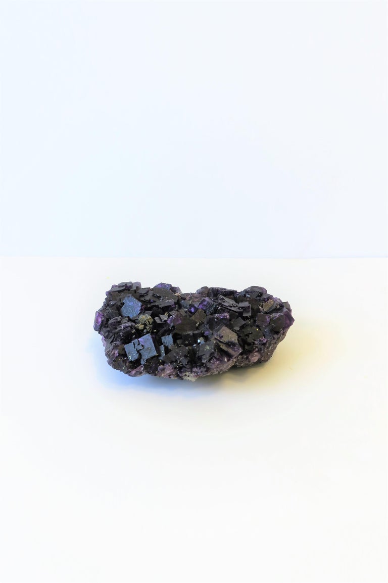 Dark Purple Fluorite Natural Mineral Stone Decorative Object at 1stDibs ...