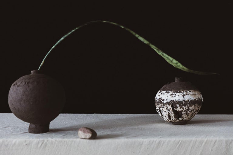 Dark River Moon Jar, Minimalist Ceramic Vase, Mugly, NYC, Glacier ...