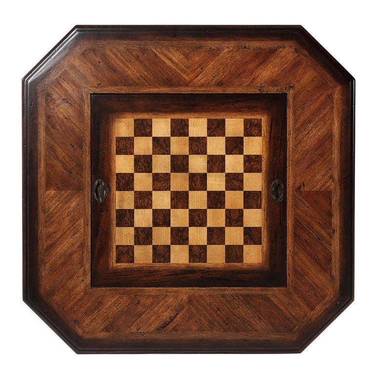 Dark Rustic Game Table For Sale at 1stDibs