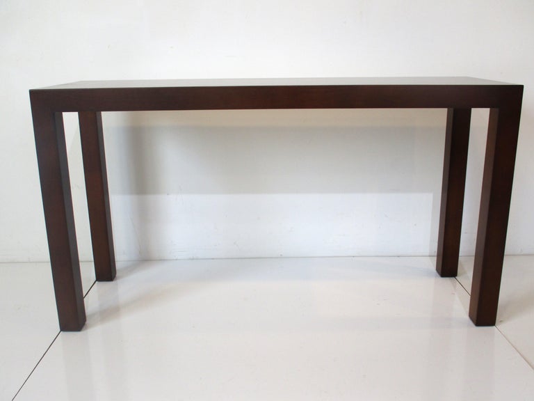 Dark Walnut Console Table by Lane Altavista For Sale at 1stDibs