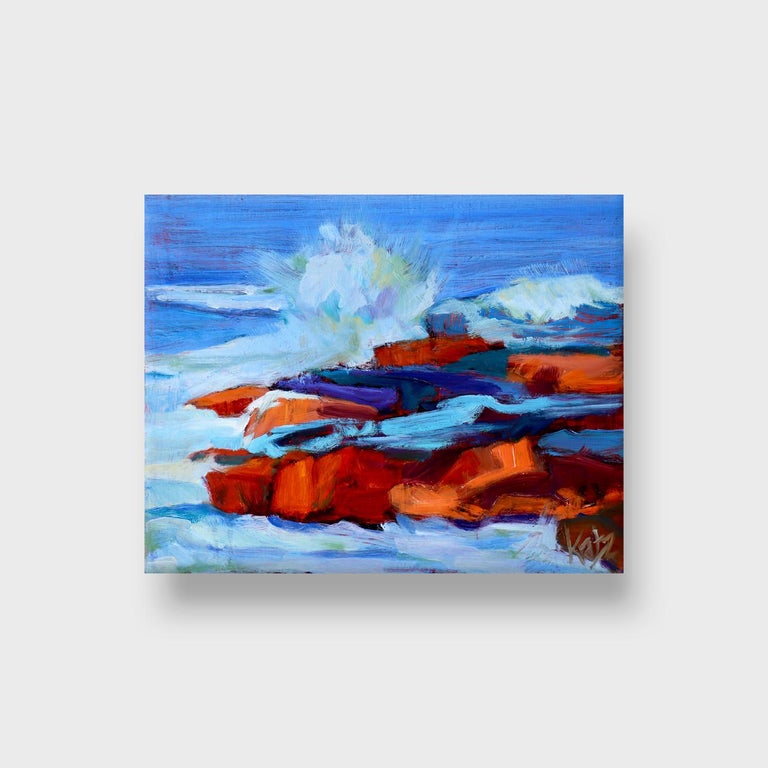 Darlene Katz - Expressionist Seascape, "Impact" For Sale at 1stDibs