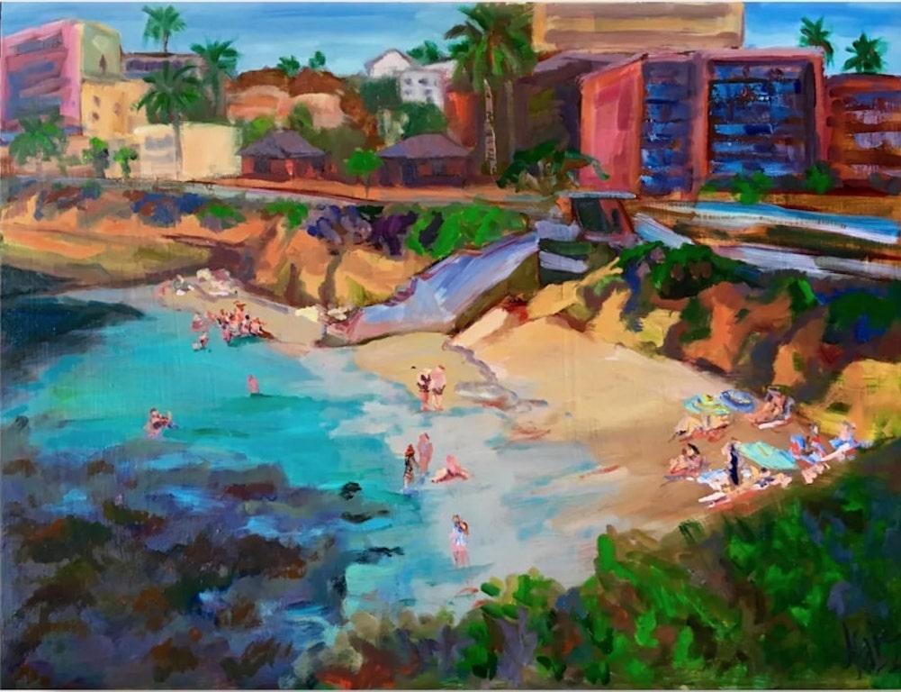 Darlene Katz - Expressionist Seascape, "Impact" For Sale at 1stDibs