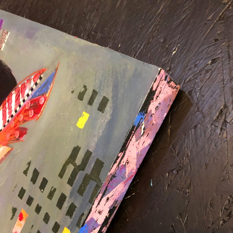 Darlene McElroy - Raining Color, Original Painting For Sale at 1stDibs