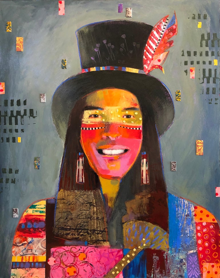 Darlene McElroy - Raining Color, Original Painting For Sale at 1stDibs