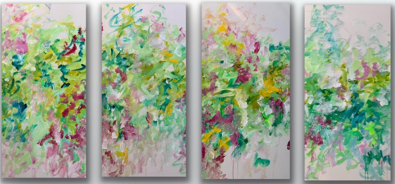 Darlene Watson - Daisy Daffodil And Dahlias, Painting, Acrylic on ...