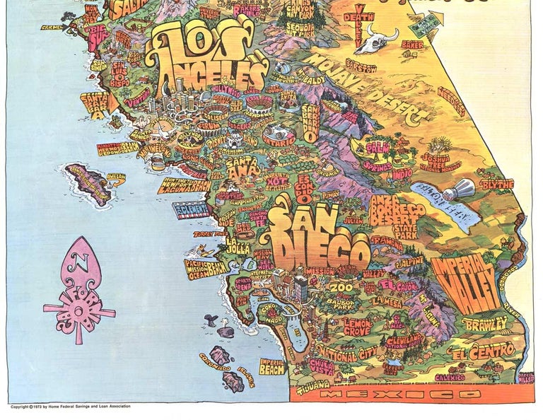 Darrel Millsap - Original Southern California Home Federal Fun Map ...