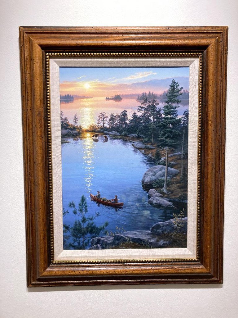 Darrell Bush - Darrell Bush, "On Higher Ground", Canoe Sunset Lake ...