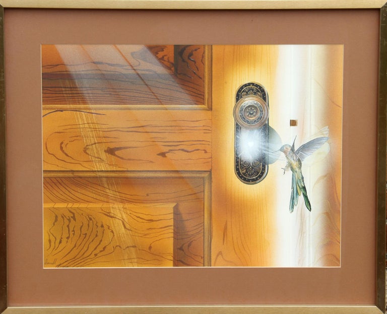 Darrell Evers - "Hummingbird at Door" Painting by Darrell Evers For ...