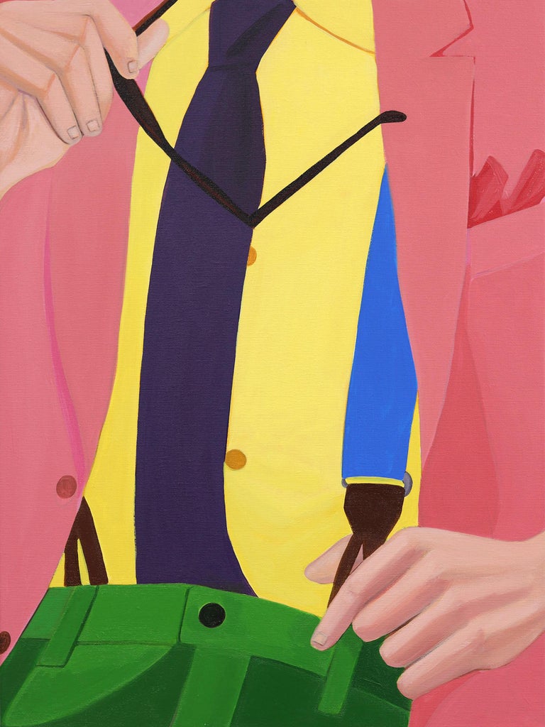 Darwin Estacio Martinez - Blue Suspenders For Sale at 1stDibs