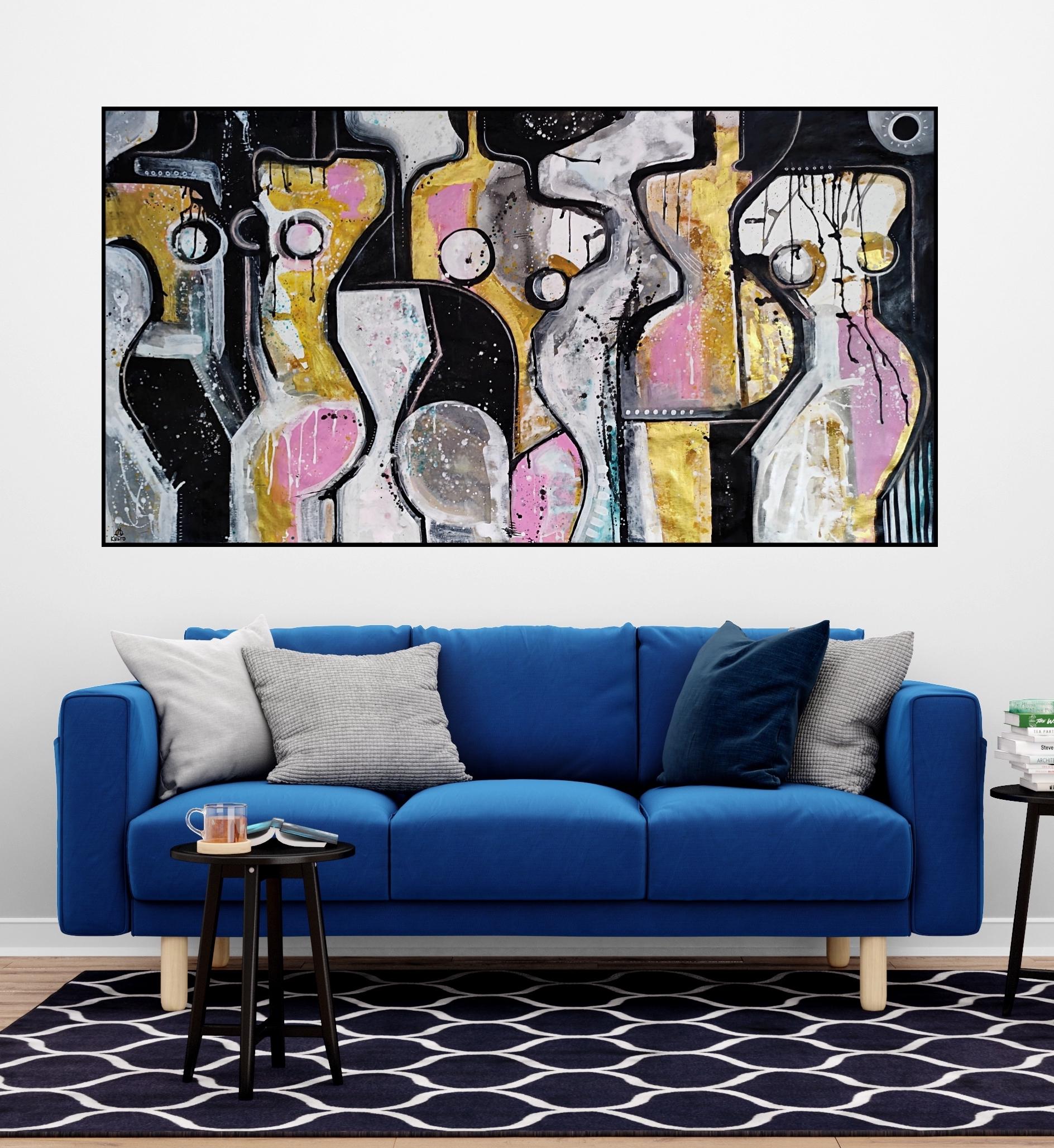 Grazyna Rigall - Golden Entanglement - Contemporary Ink Ecoline ...