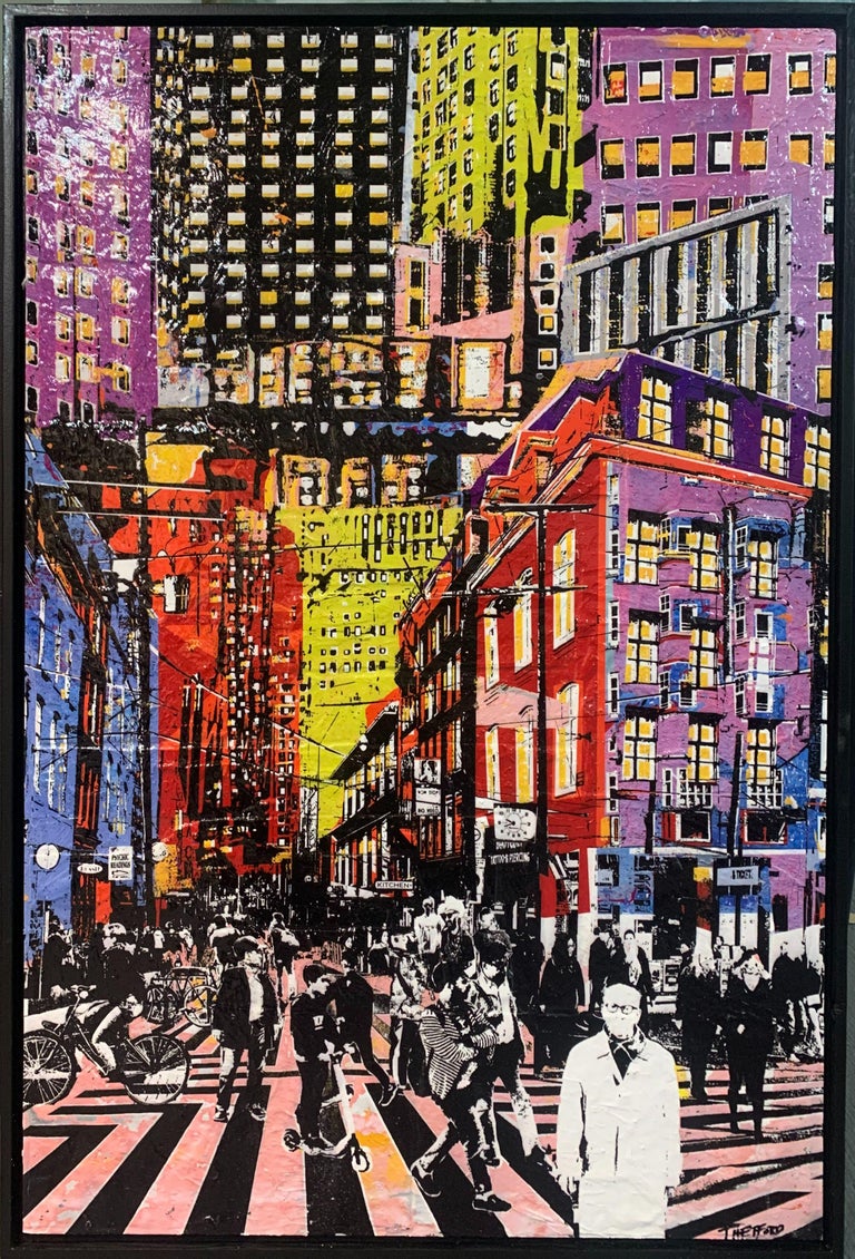 Daryl Thetford - Cityscape Street Scene II For Sale at 1stDibs