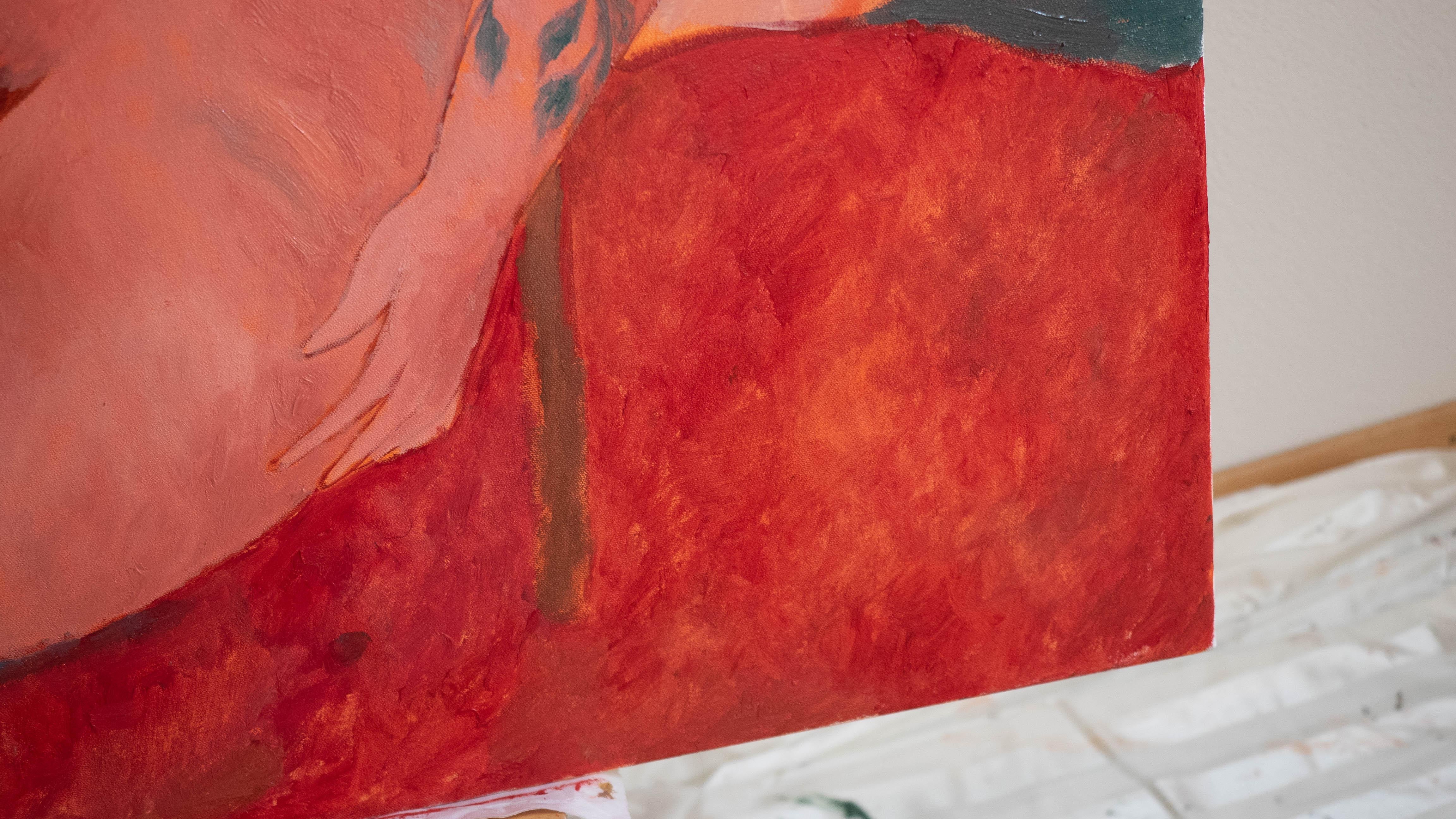 Dasha Pogodina - My main enemy. Contemporary Figurative Oil Painting ...